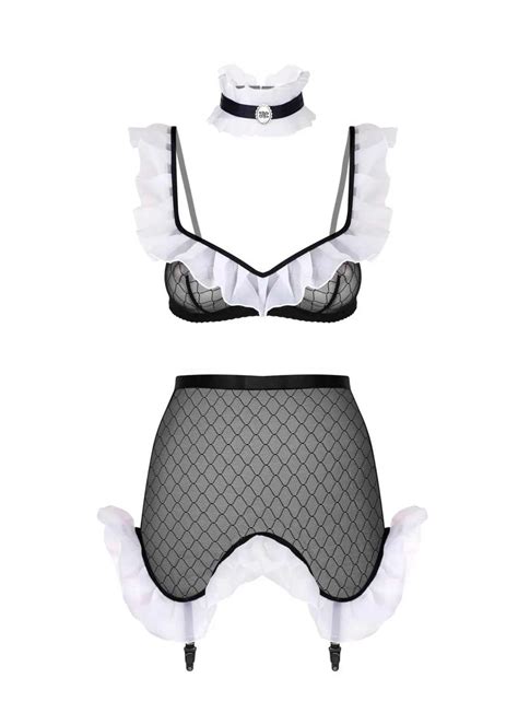 Baed Stories Sexy Maid Role Playing Lingerie Set Avec Amour Lingerie