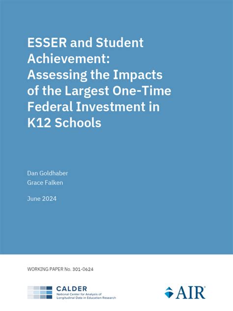 Calder Wp 301 0624 Pdf Elementary And Secondary Education Act