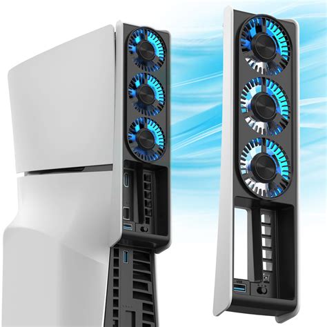Meqi Ps5 Slim Cooling Fan Ps5 Slim Accessories Upgraded