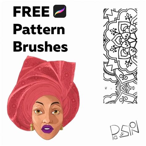 Free Pattern Brushes For Procreate Librium