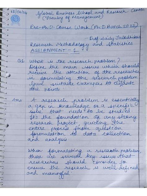 Assignment 1 Rm And Statistics Pdf