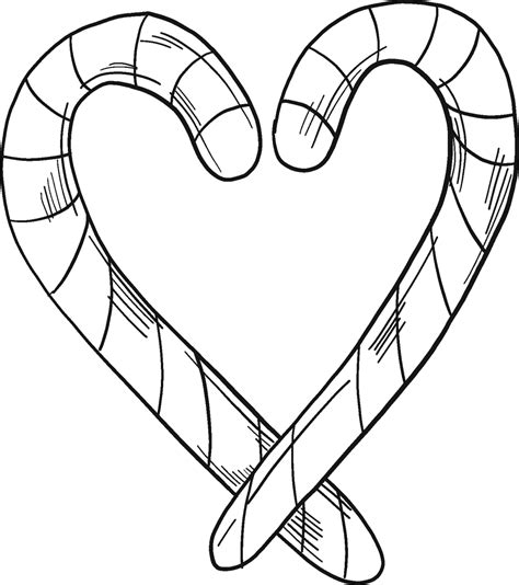 Candy Canes Coloring Page Free Printable