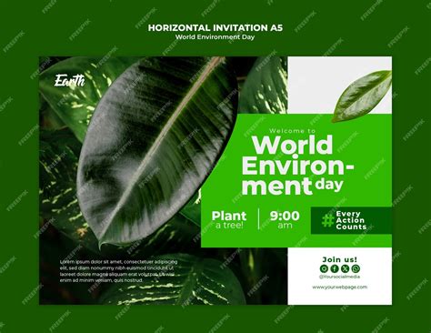 Free Psd World Environment Day Template Design
