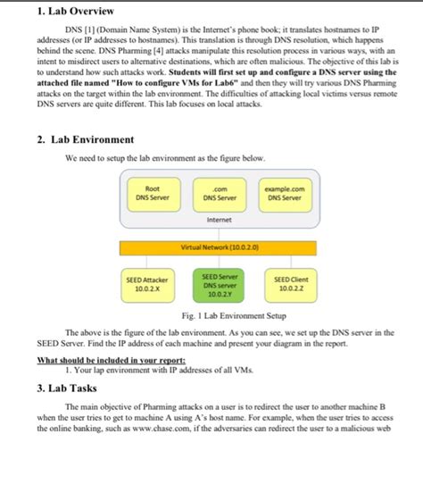 1 lab overview dns 1 domain name system is the