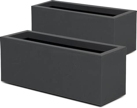 Long Rectangular Plastic Planter Boxes Bell Pot Trough Rectangular