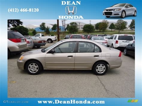 2001 Titanium Metallic Honda Civic Lx Sedan 68018867