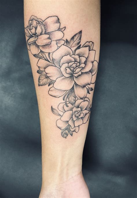 Gardenia Tattoo Outline Designs Elegant Floral Art For Skin