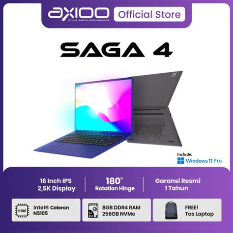 Promo Laptop Axioo Mybook SAGA RAM GB GB NVMe K Windows Grey Cicil X