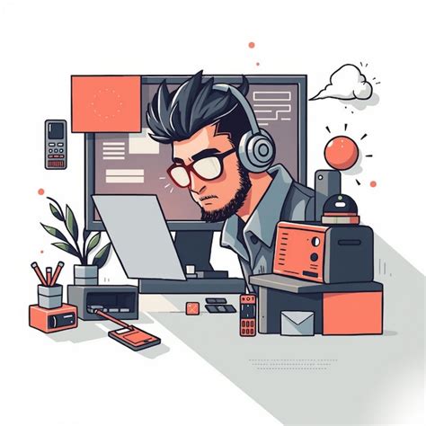 Graphic Designer Concept Illustration Premium Ai Generated Image