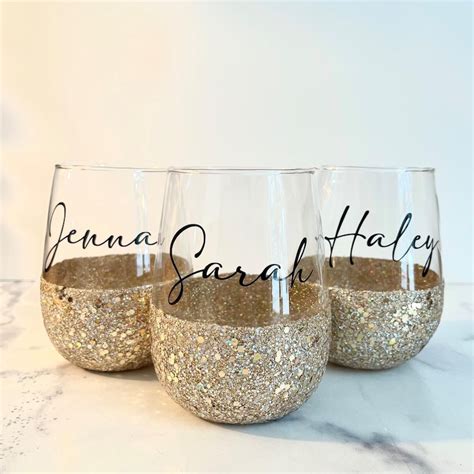 Personalized Wine Glasses Etsy