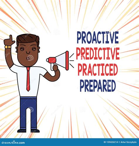 Handwriting Text Proactive Predictive Practiced Prepared Concept