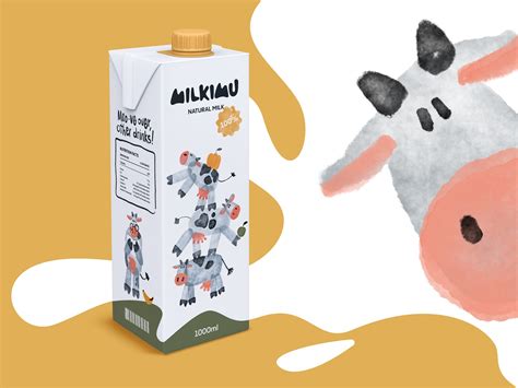Cute Packaging Design And Marketing Graphics For Dairy Brand By Tubik World Brand Design Society