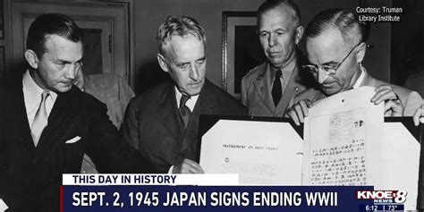 This Day In History End Of World War Ii Becomes Official On Sept 2 1945