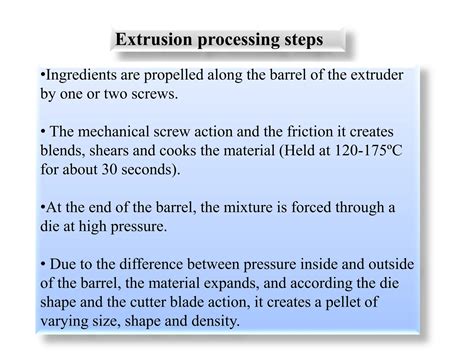 Extrusionppt For Future Prospect And Techniques Ppt
