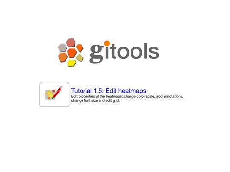 Pdf Tutorial 15 Edit Heatmaps Gitools · Tutorial 15 Edit