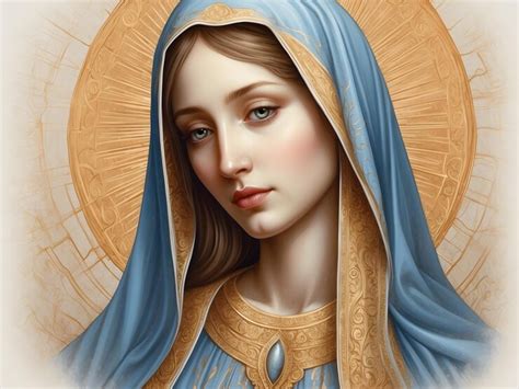 La Virgen María Es La Figura Central Del Cristianismo Como La Madre De