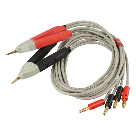 Caijiexi Test Leads Long Distance Test Cable Terminal Wires With Kelvin Clip And Banana Plug For