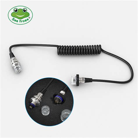 Seafrogs Of 1 5 Pin Sync Cord Optical Fiber Cable 1m For Seafrog Flash Strobe Waterproof Diving