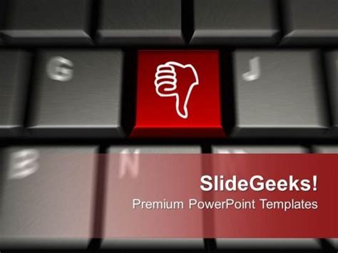 Computer Keyboard With Gesturing Hands Failure PowerPoint Templates Ppt Backgrounds For Slides 0113