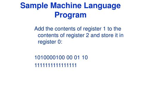 Ppt Machine And Assembly Language Powerpoint Presentation Free