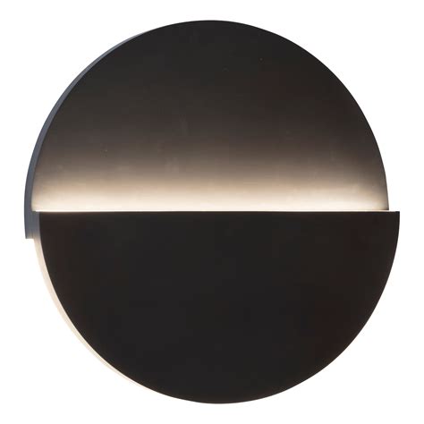 Circle Sconce In Black Brass For Sale At 1stdibs