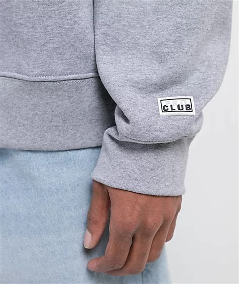 Pro Club Heavyweight Grey Crewneck Sweatshirt Zumiez