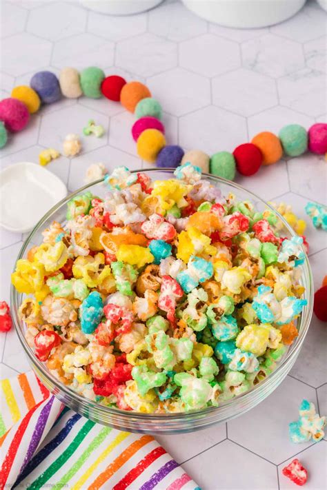 Rainbow Popcorn Desserts On A Dime