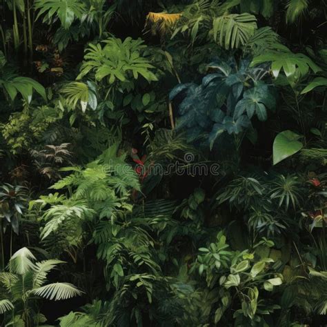 Seamless Texture Tropical Jungle Stock Illustration Illustration Of