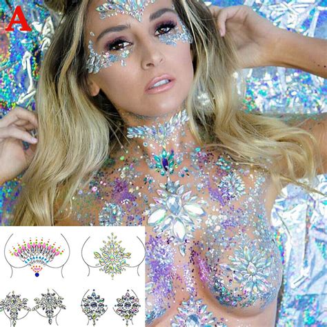 Chest On Body Glitter