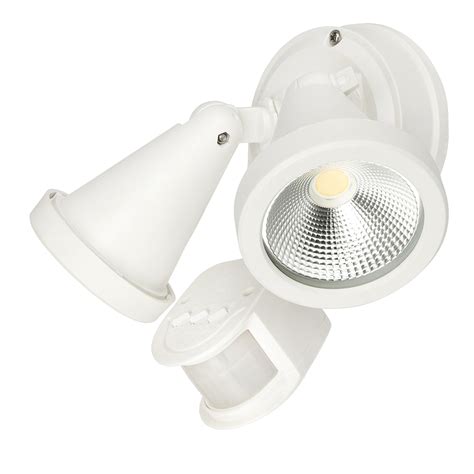 Stinger 20w Led Twin Spotlight With Sensor White Tri Colour 22289
