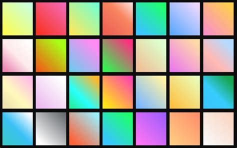 Different Color Gradient Vector Free Download
