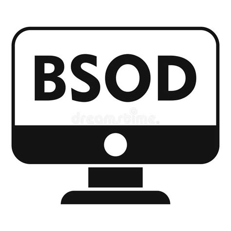 Malware Computer Icon Simple Vector Security Alert Stock Vector