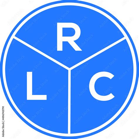 Rlc Letter Logo Design On White Background Rlc Creative Circle Letter