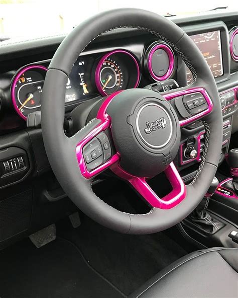 Custom Pink Jeep Wrangler Interior Black Jeep Wrangler With Pink Rims