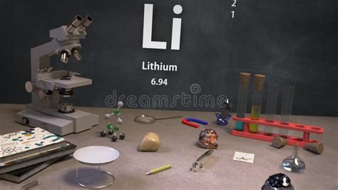Element 3 Li Lithium Of The Periodic Table Infographic Stock Video Video Of Presentations