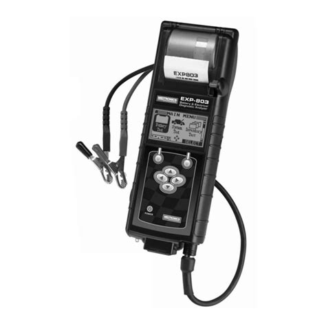 Midtronics Exp 803 Instruction Manual Pdf Download Manualslib