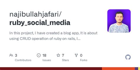 GitHub Najibullahjafari Ruby Social Media In This Project I Have Created A Blog App It Is
