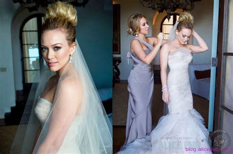 Hilary Duff Wedding Hair
