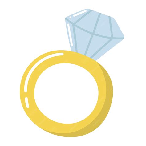 Premium Vector Doodle Clipart Engagement Ring For Lovers