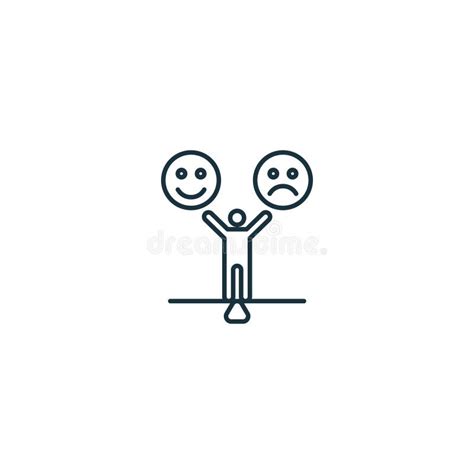 Emotional Wellbeing Outline Icon Monochrome Simple Sign From Mental