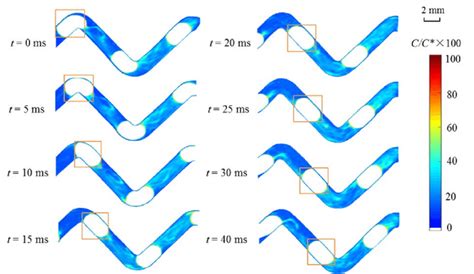 Temporal Evolution Of The Equivalent Oxygen Concentration Fields In A