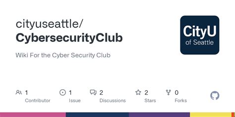Github Cityuseattlecybersecurityclub Wiki For The Cyber Security Club