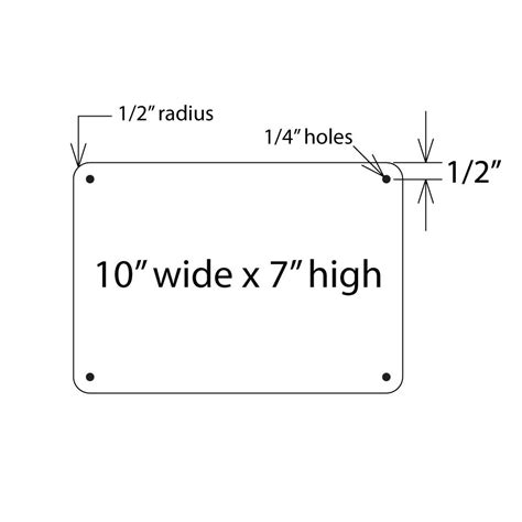 10x7 Osha Sign Blanks Aluminum