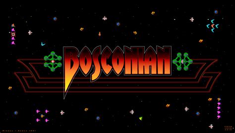 Bosconian Marque Inspired By Retro Arcade Game Cabinet