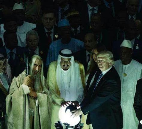 Here A Photoshoped Saruman Into Trumps Orb Picture And Its Not Even