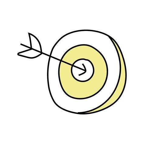 Target Doodle Isolated On White Background 45010266 Vector Art At