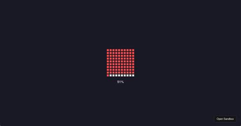 Waffle Chart Component Codesandbox