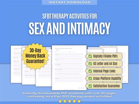 Sex And Intimacy Sfbt Therapy Session Activities Workbook Karlstein
