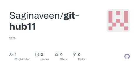 GitHub Saginaveen Git Hub11 Tets
