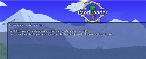 Tmodloader Error Rterraria